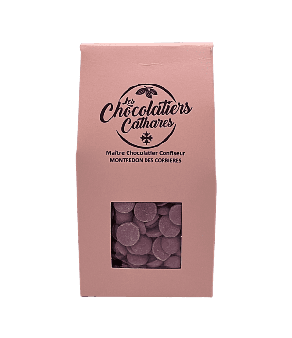 Pastilles Chocolat Ruby - Les Chocolatiers Cathares