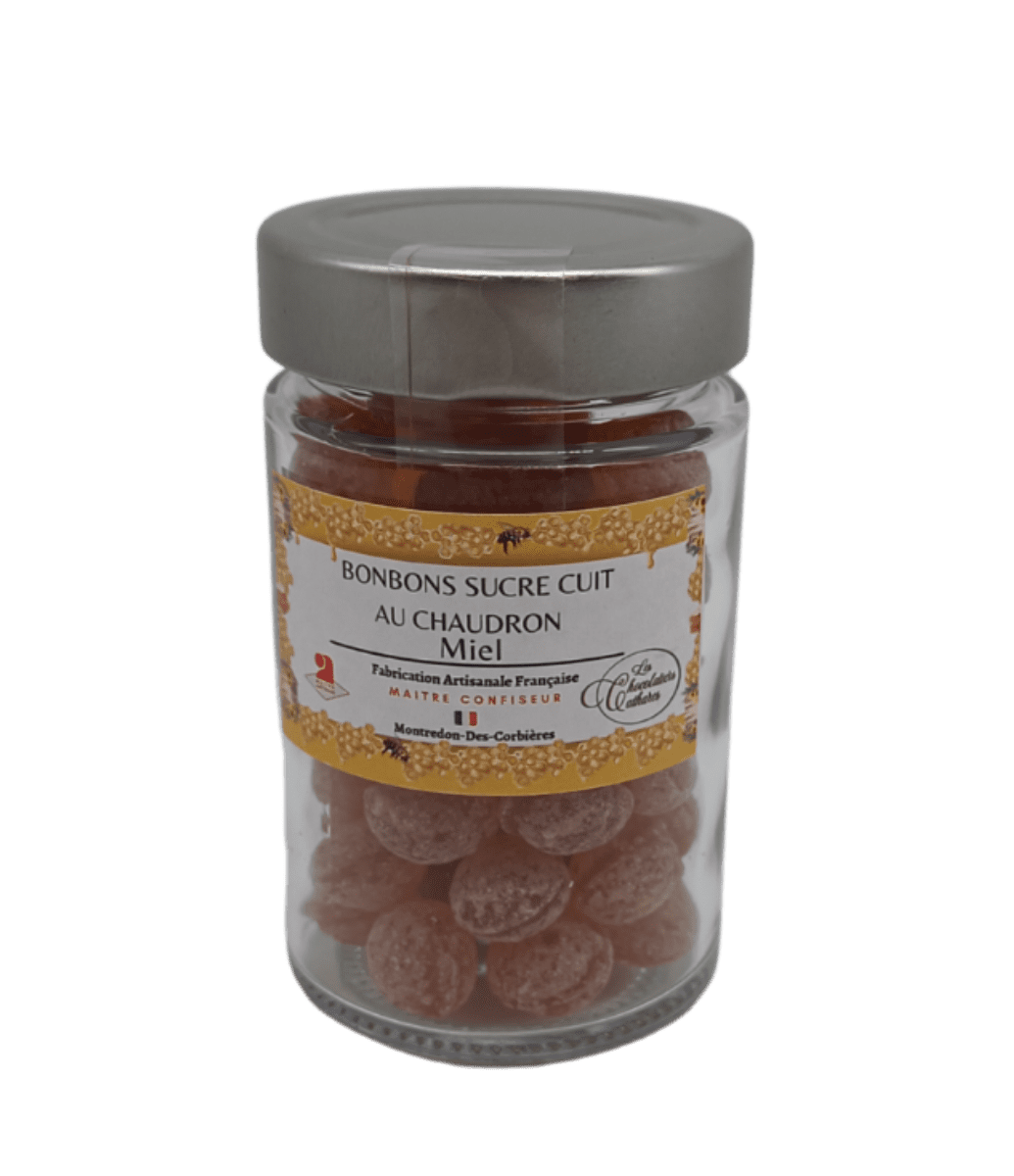 Pot de Bonbons Miel - Les Chocolatiers Cathares